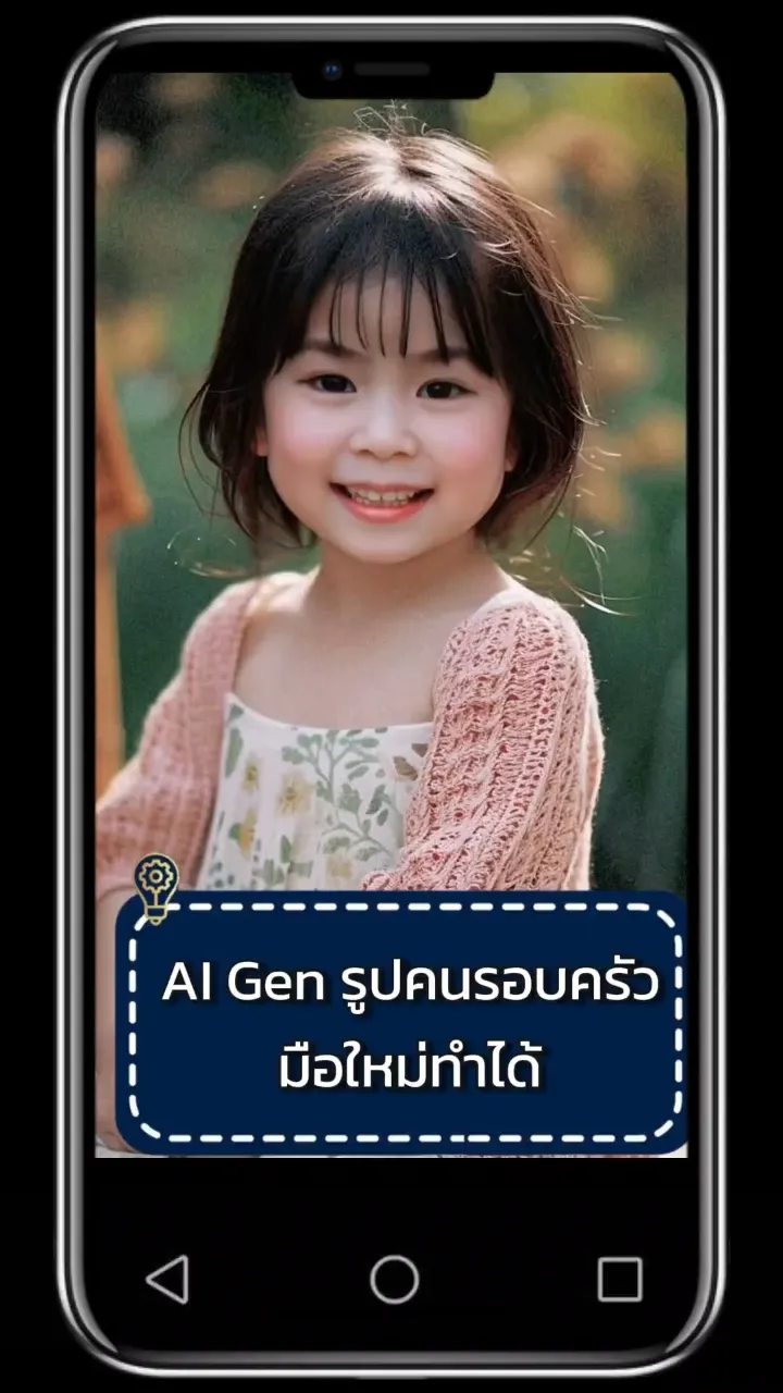 AI generate รูปครอบครัว มือใหม่ทำได้ง่ายมาก | วิดีโอที่เผยแพร่โดย นิดตาStartup AI | Lemon8
