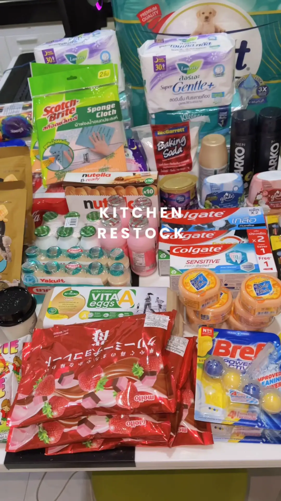 Kitchen restock 🛒🛍️ | วิดีโอที่เผยแพร่โดย MYNSTER 💋 | Lemon8