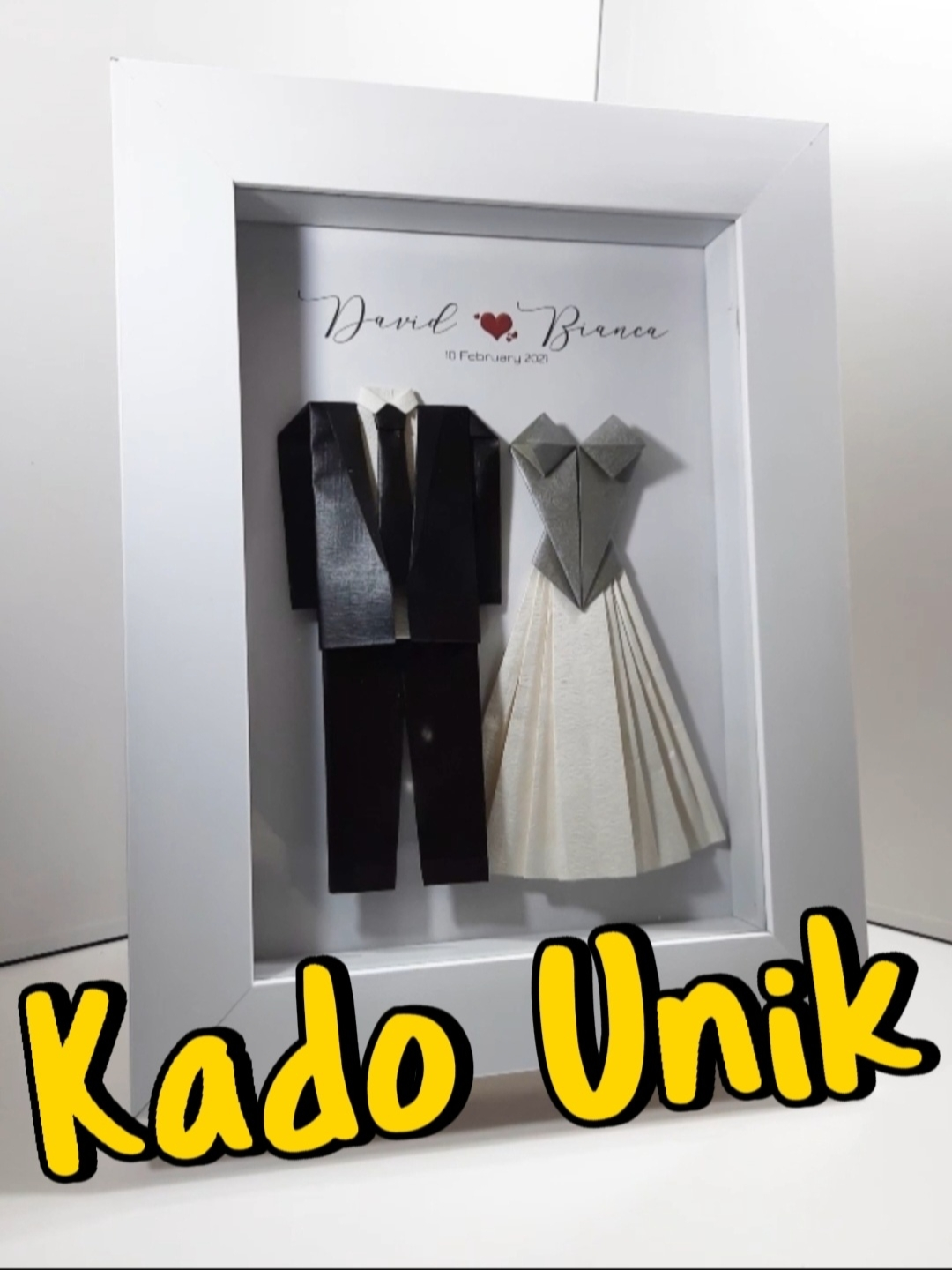 DIY Origami Dress Shadow Box Kado unik | Video dipublikasikan oleh ...