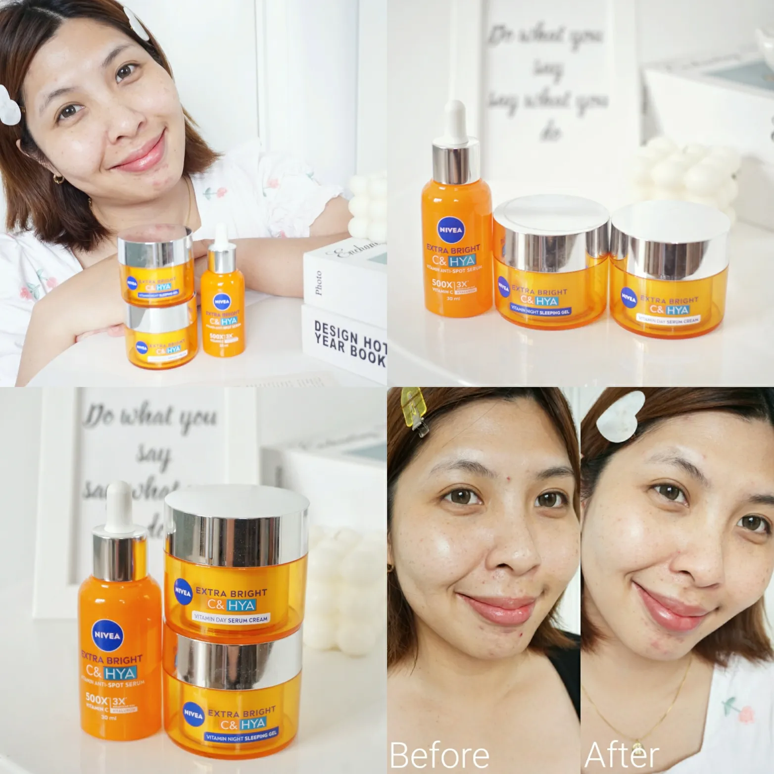 เซ็ทเดียวอวดผิวใสเด้ง กับ NIVEA C&HYA 🧡🍊 | แกลเลอรีที่โพสต์โดย เนยตุ่นรีวิว | Lemon8