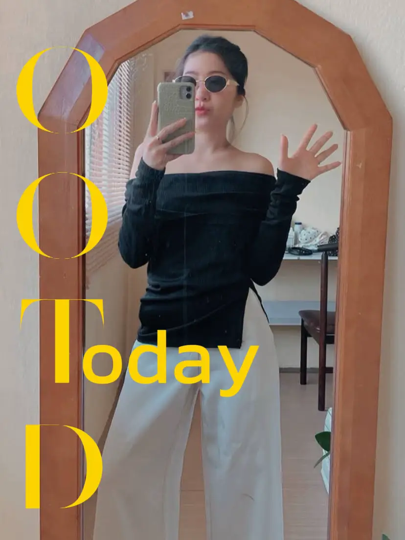 OOTD Today black & white | แกลเลอรีที่โพสต์โดย Widabloc | Lemon8