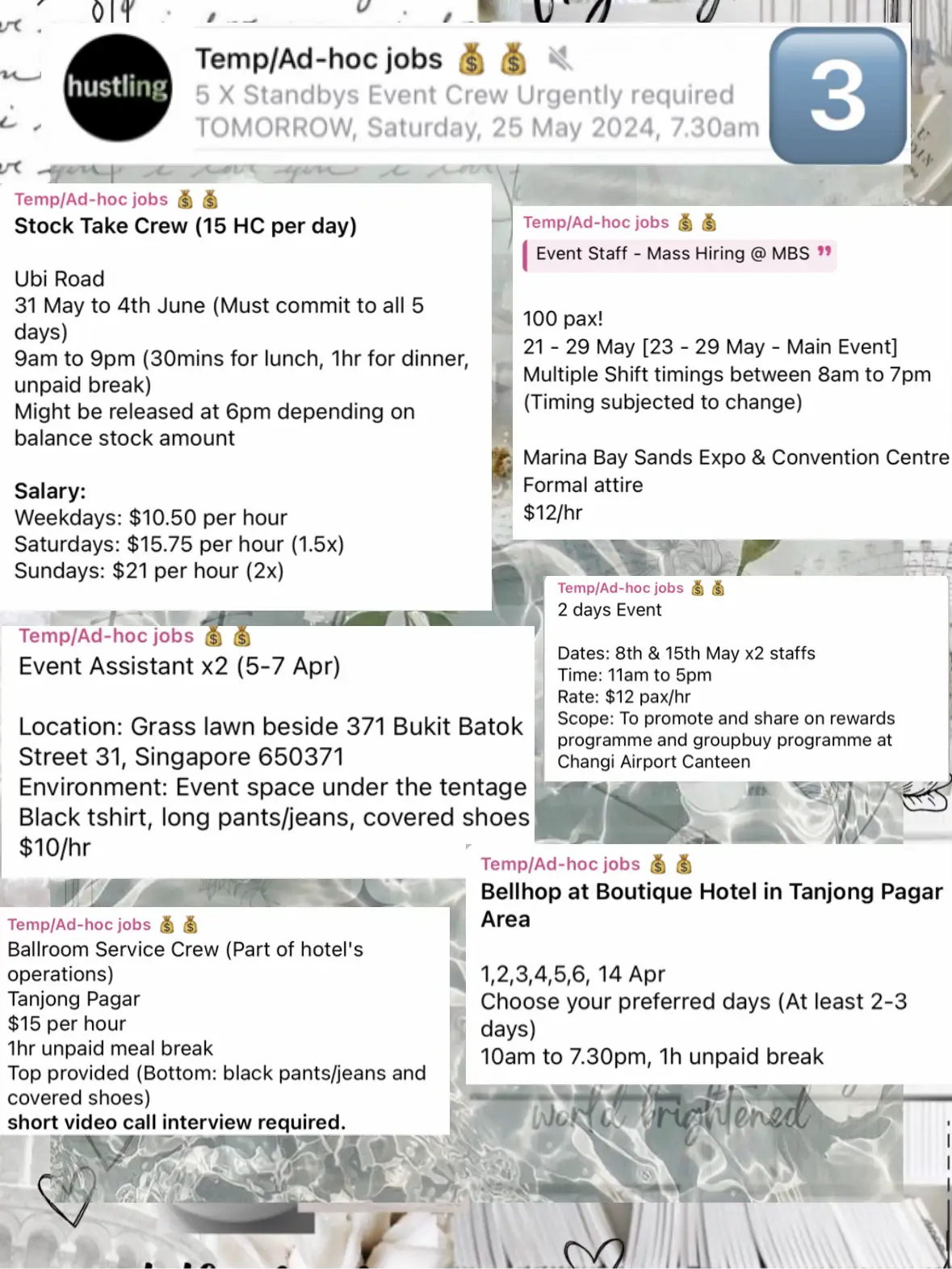 🚨SAVE THIS! WHR TO FIND 1 DAY/ SHORT TERM PT JOBS | แกลเลอรีที่โพสต์โดย ...