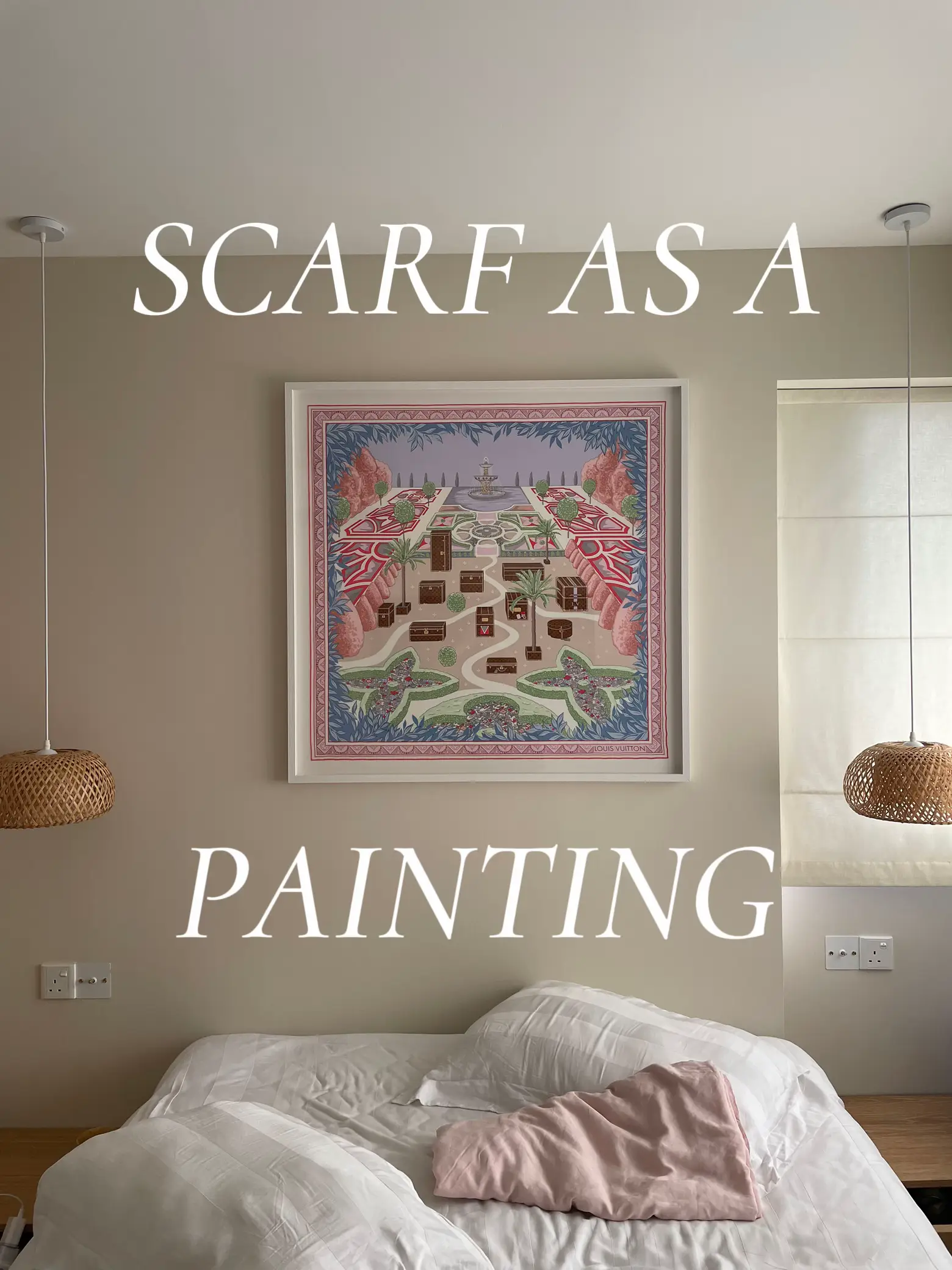 Fresh WALL DECOR idea - use a SCARF🧣 | Gallery posted by Hao Qing | Lemon8