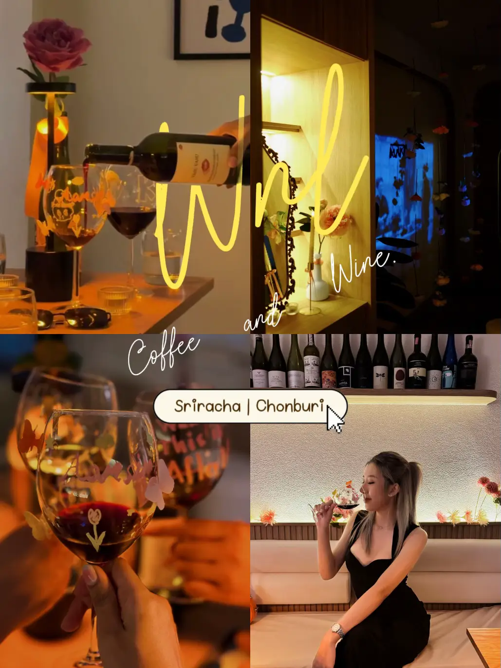 ไปเพ้นท์แก้วไวน์กัน 🍷🖍️ | Wnl Coffee and Wine. (ศรีราชา) | แกลเลอรีที่โพสต์โดย Picha.Story🌷 | Lemon8