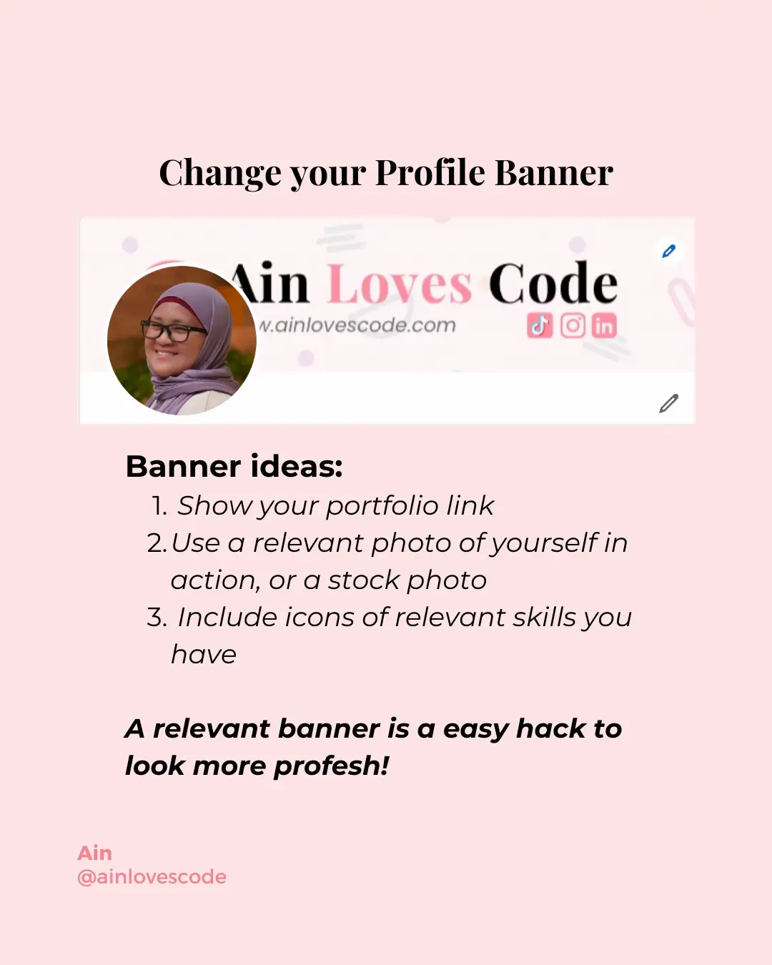 how to spice up your LinkedIn profile! | Gallery posted by ainlovescode ...