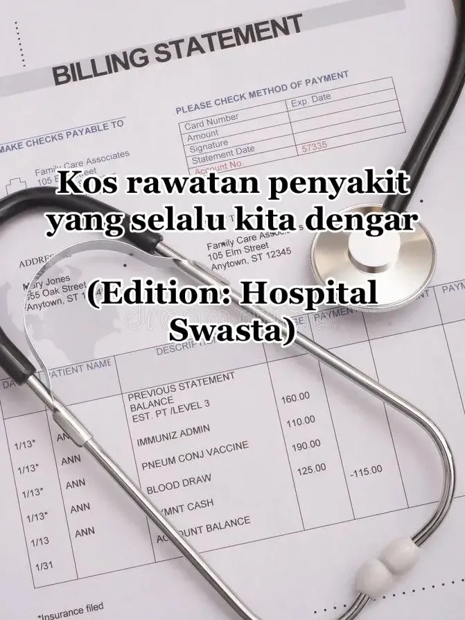 KOS Rawatan Penyakit : EDISI HOSPITAL SWASTA | Galeri disiarkan oleh Muhammad Amin | Lemon8