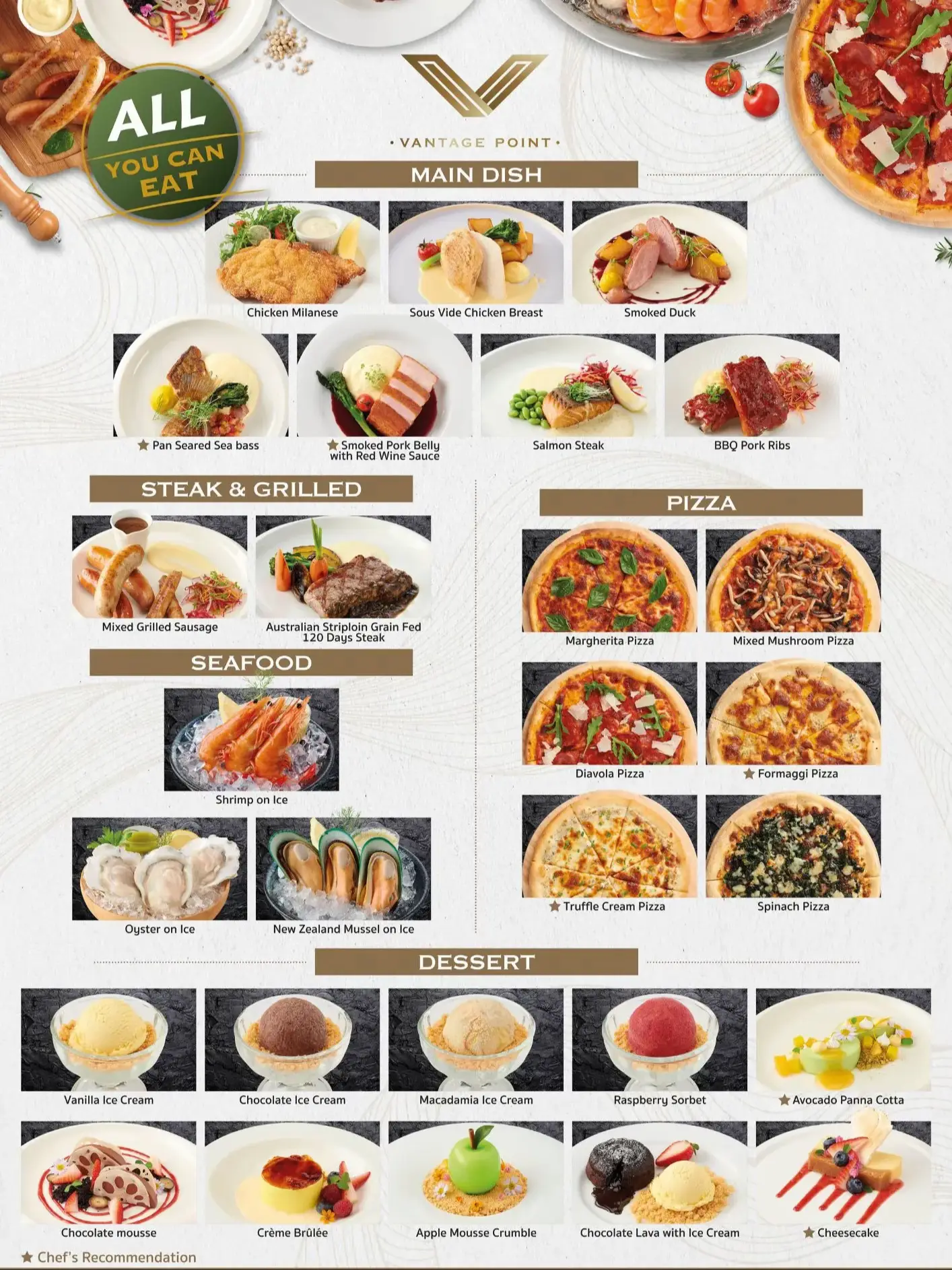 VANTAGE POINT 🍝 บุฟเฟต์สไตล์ยุโรป วิวสวนเบญฯ | แกลเลอรีที่โพสต์โดย หมิวกี้ขอรีวิว | Lemon8