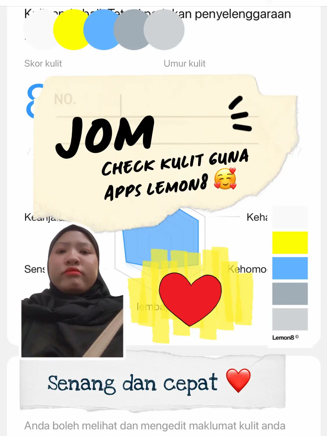 Jom Cuba Skin Check 🥰 Apps Lemon8 🍋 | แกลเลอรีที่โพสต์โดย Nurul Huda | Lemon8