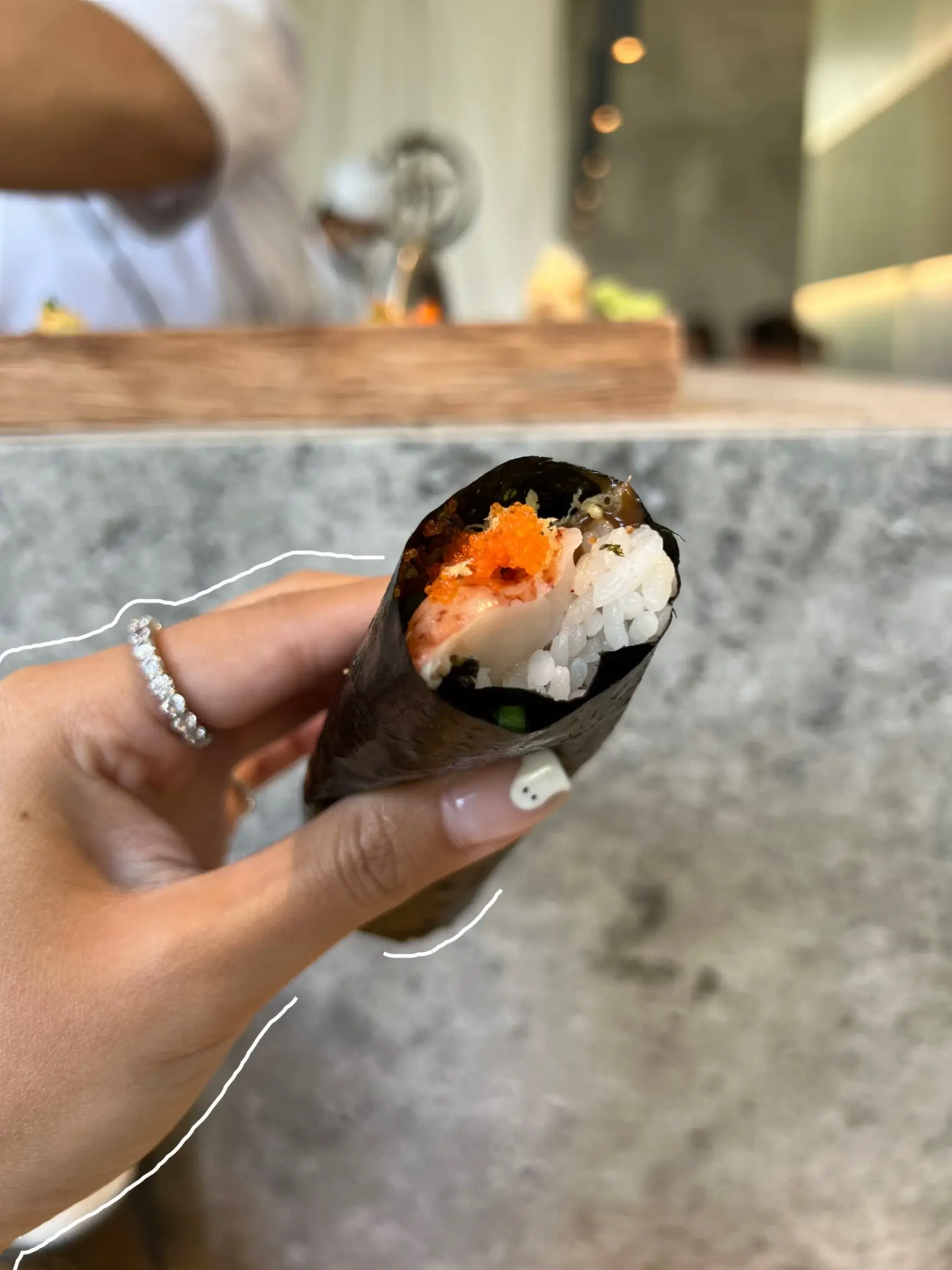 KANORI ซูชิแฮนด์โรลบาร์🤩 เปิดใหม่ ใจกลางสุขุมวิท 🍙 | แกลเลอรีที่โพสต์โดย แบมจิ ยัยตัวเล็ก👧🏻💖 ...