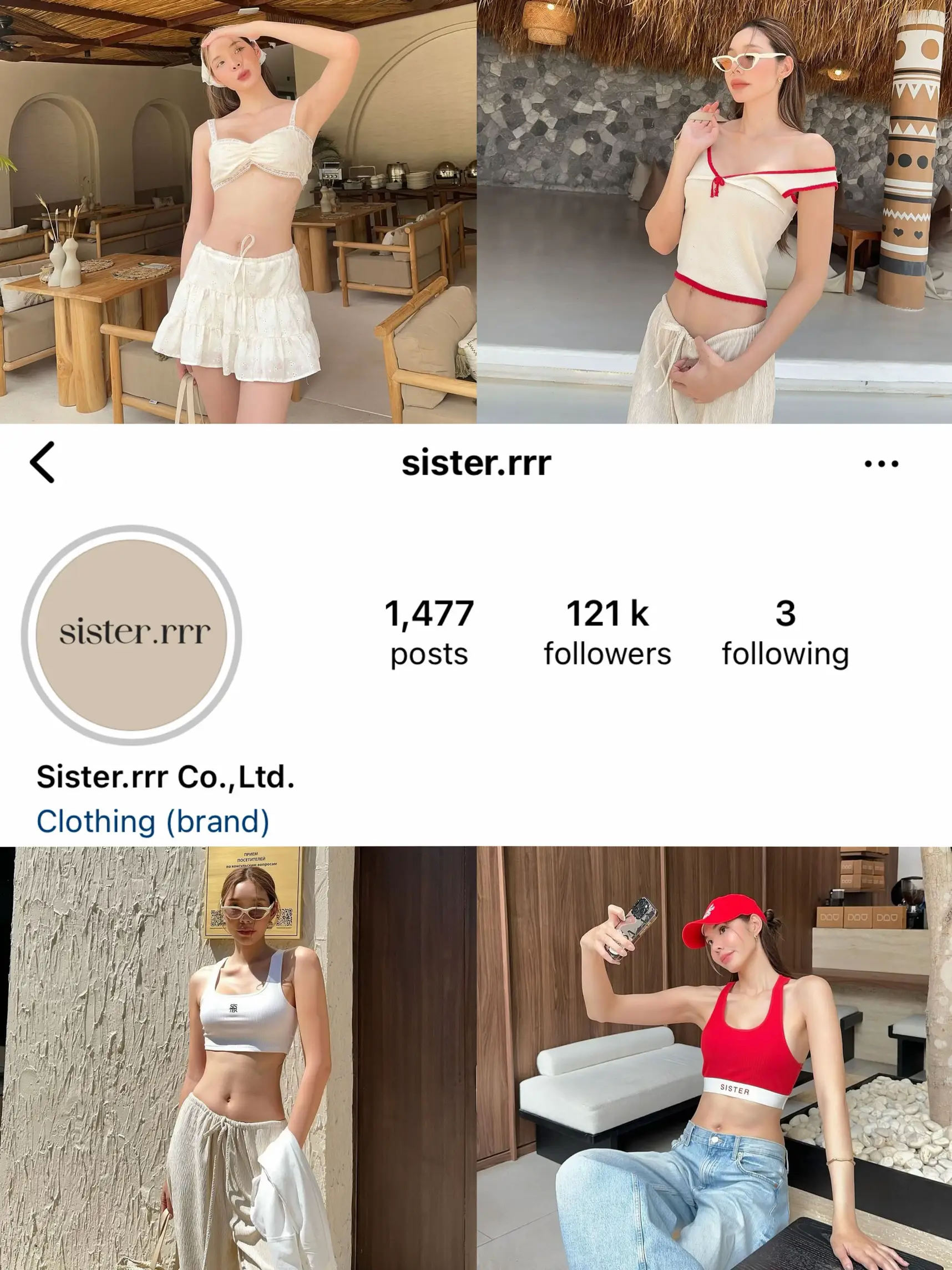 แจกพิกัดเสื้อผ้าแบรนด์ IG ราคาแบงค์แดง 🪿🌷 | แกลเลอรีที่โพสต์โดย Mint.Sira .·˚♡ | Lemon8