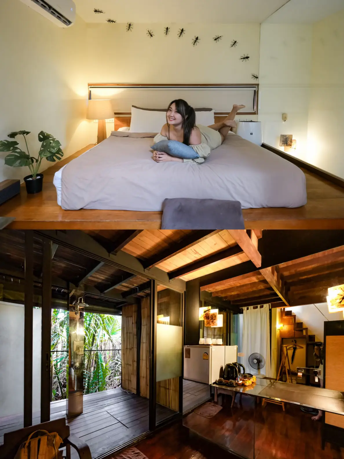 ที่พักใกล้กรุงเทพแบบใกล้ชิดฌรรมชาติ 🥰🍃 | แกลเลอรีที่โพสต์โดย Dance’s Day off | Lemon8