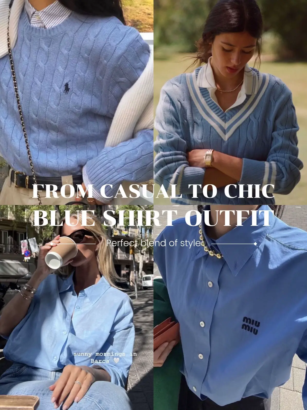 FROM CASUAL TO CHIC | OOTD BLUE TONE 💙🤎 | แกลเลอรีที่โพสต์โดย jomtawan🌻 ...