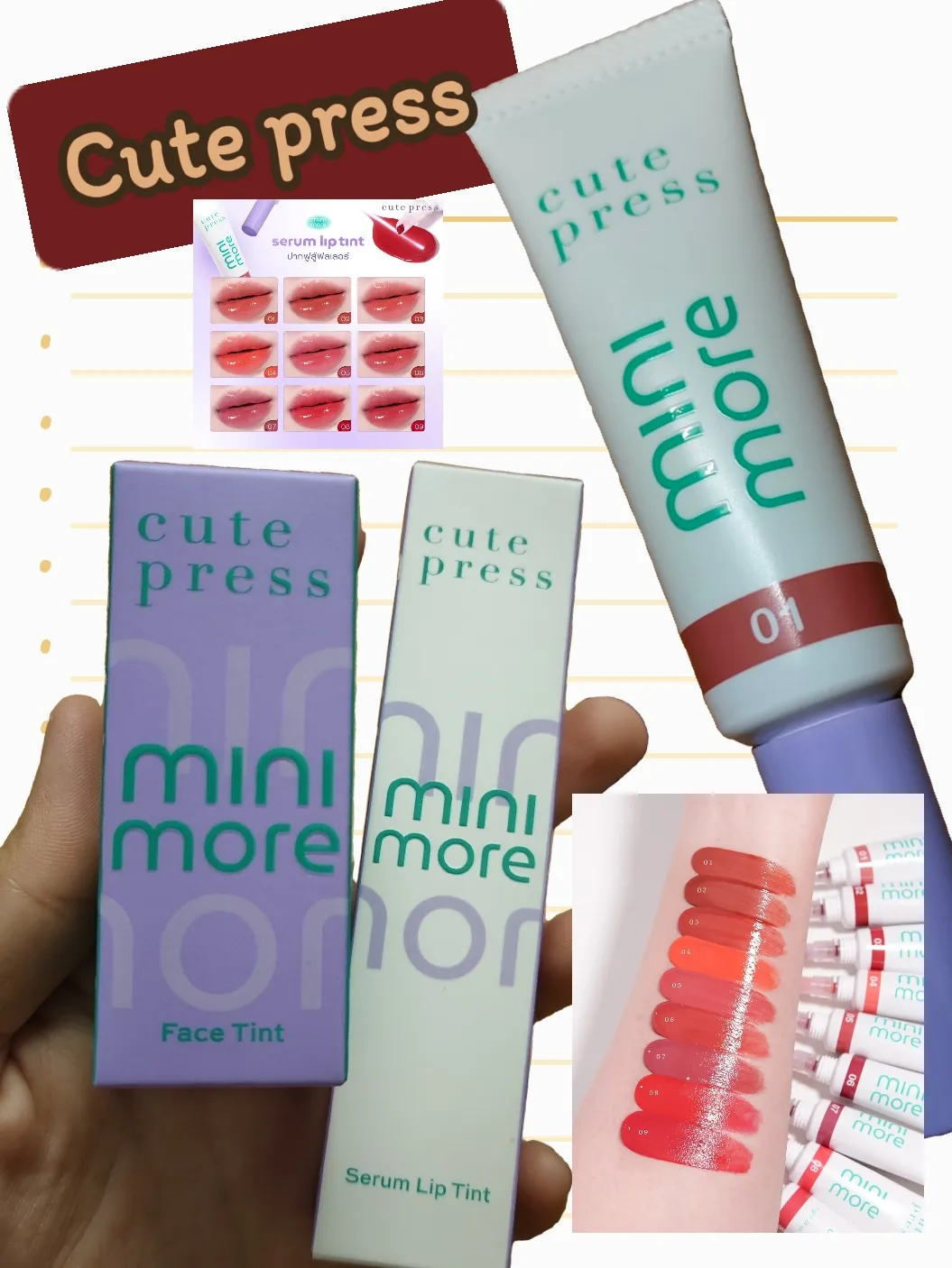 Cute press serum lip tint | แกลเลอรีที่โพสต์โดย Sasi จะมารีวิว | Lemon8