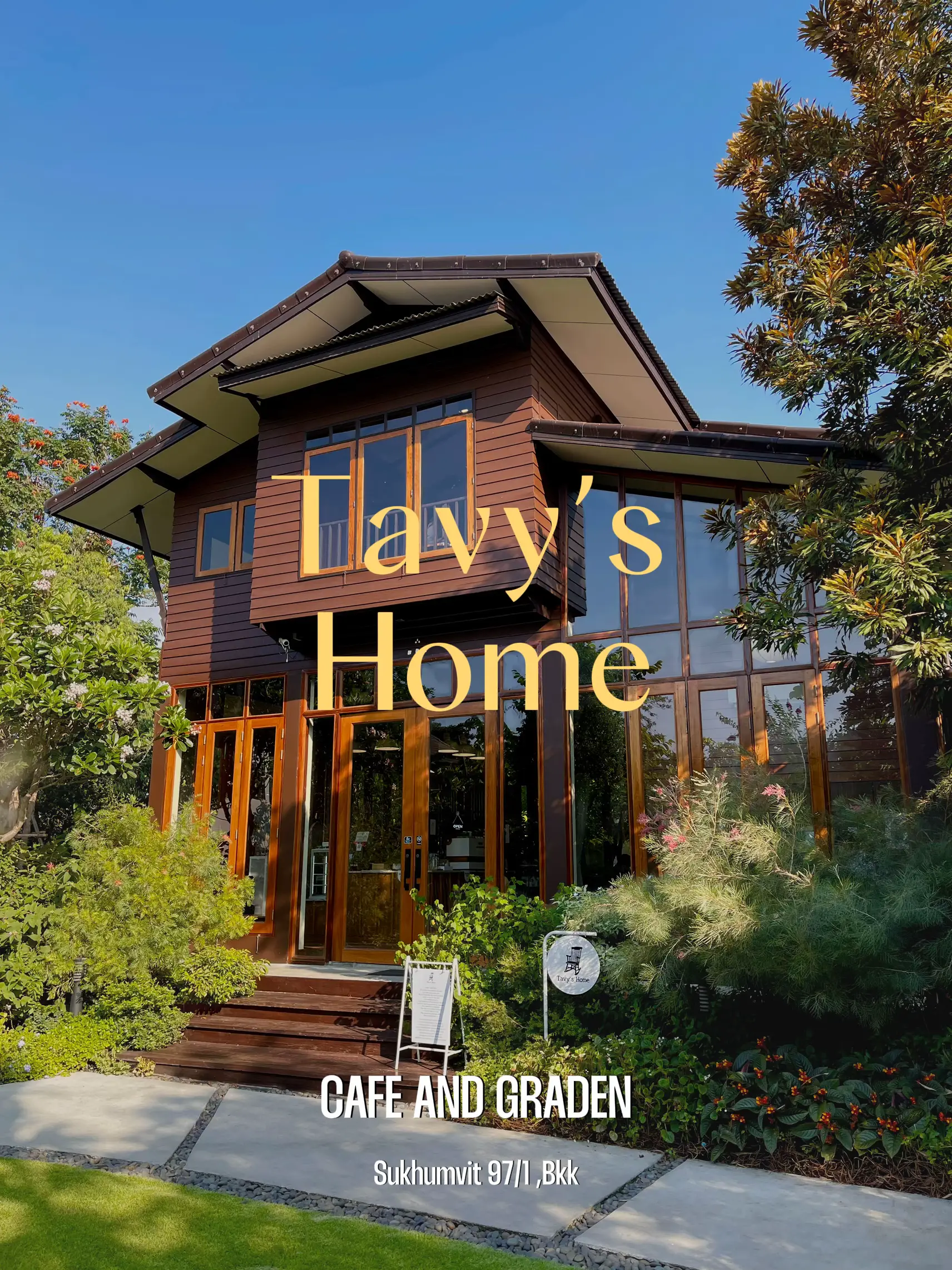 Tavy’s Home คาเฟ่บ้านไม้ในสวนย่านบางจาก | แกลเลอรีที่โพสต์โดย oomaimmm ...