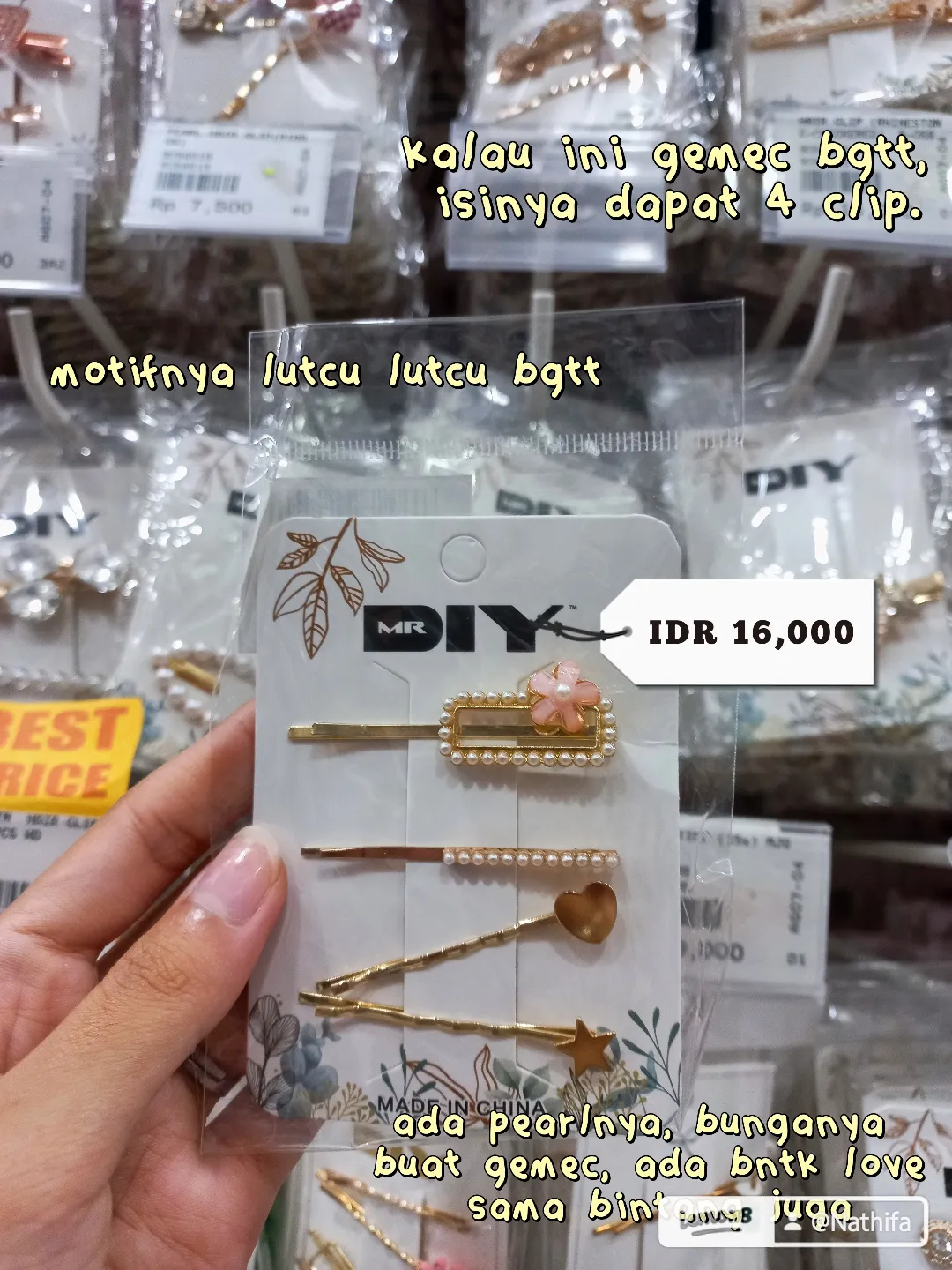 Hair Clip Gemec di Mr.DIY, 10-rb an doang😱‼️ | Galeri diposting oleh ...