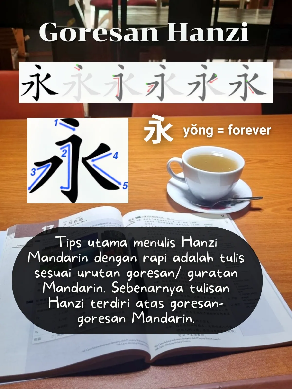 Belajar Dasar Tulisan Mandarin | Galeri diposting oleh eli🌱 丽娜 | Lemon8