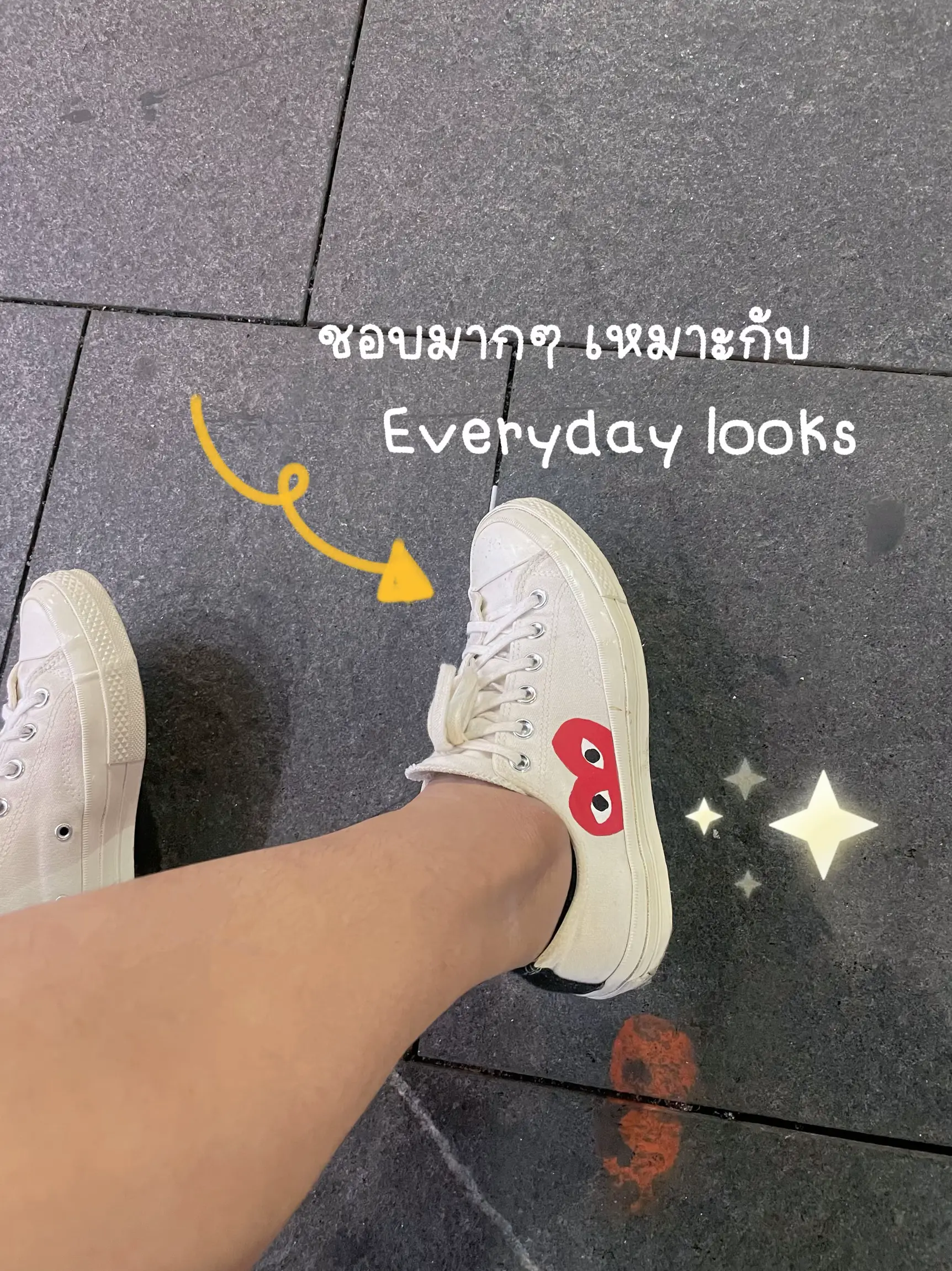 รีวิว Comme Des Garcons Play x Converse K111 Low Top | แกลเลอรีที่โพสต์ ...