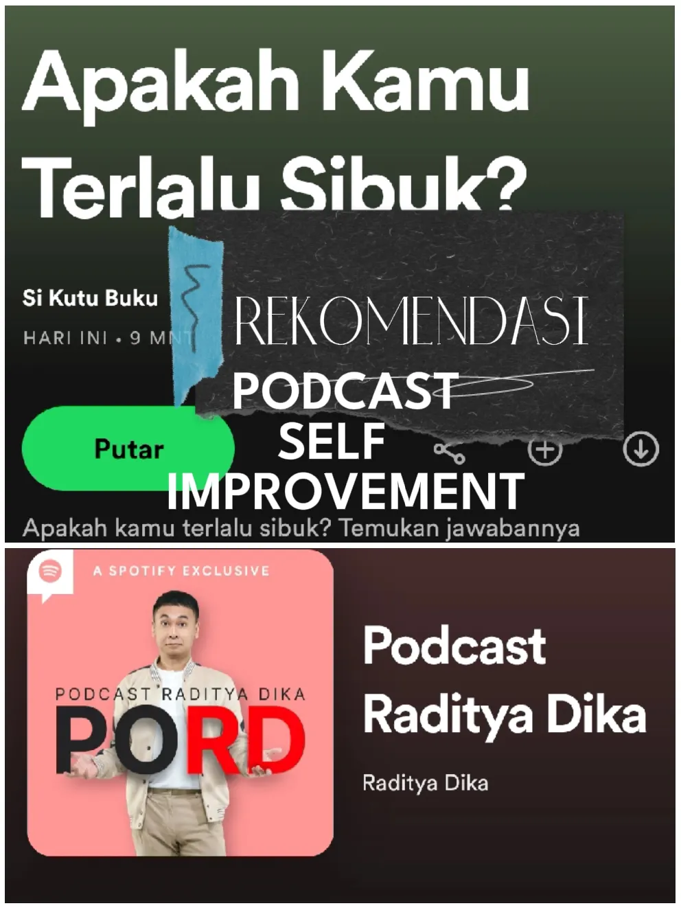 Podcast Buat Self improvement | Galeri diposting oleh yuraaai | Lemon8