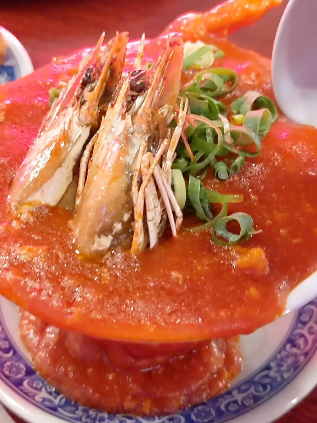 Overflowing Shrimp Chili ☺️ Kyodo "Taipei Gyoza Zhang Ji" A shop that ...