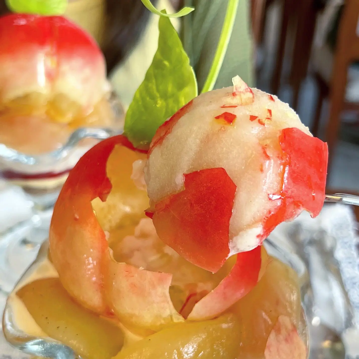 Jimbocho like a real peach ⁉️ artistic candy work white peach parfait 🍑 ...