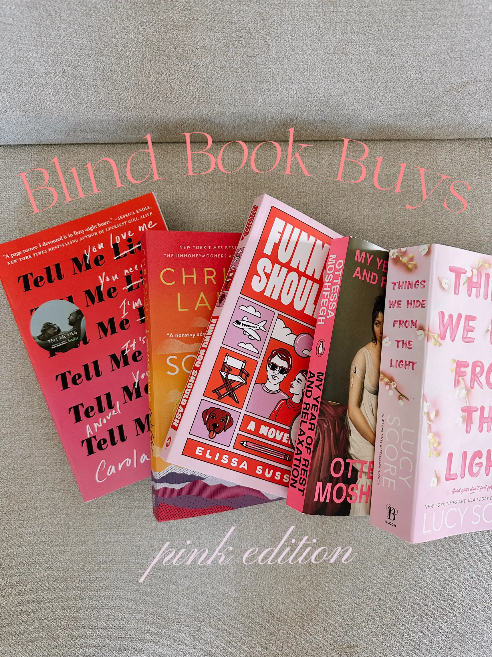 Blind Book Buys | Pink Book Stack 💗💐 | Gallery posted by Zoe Connell ...