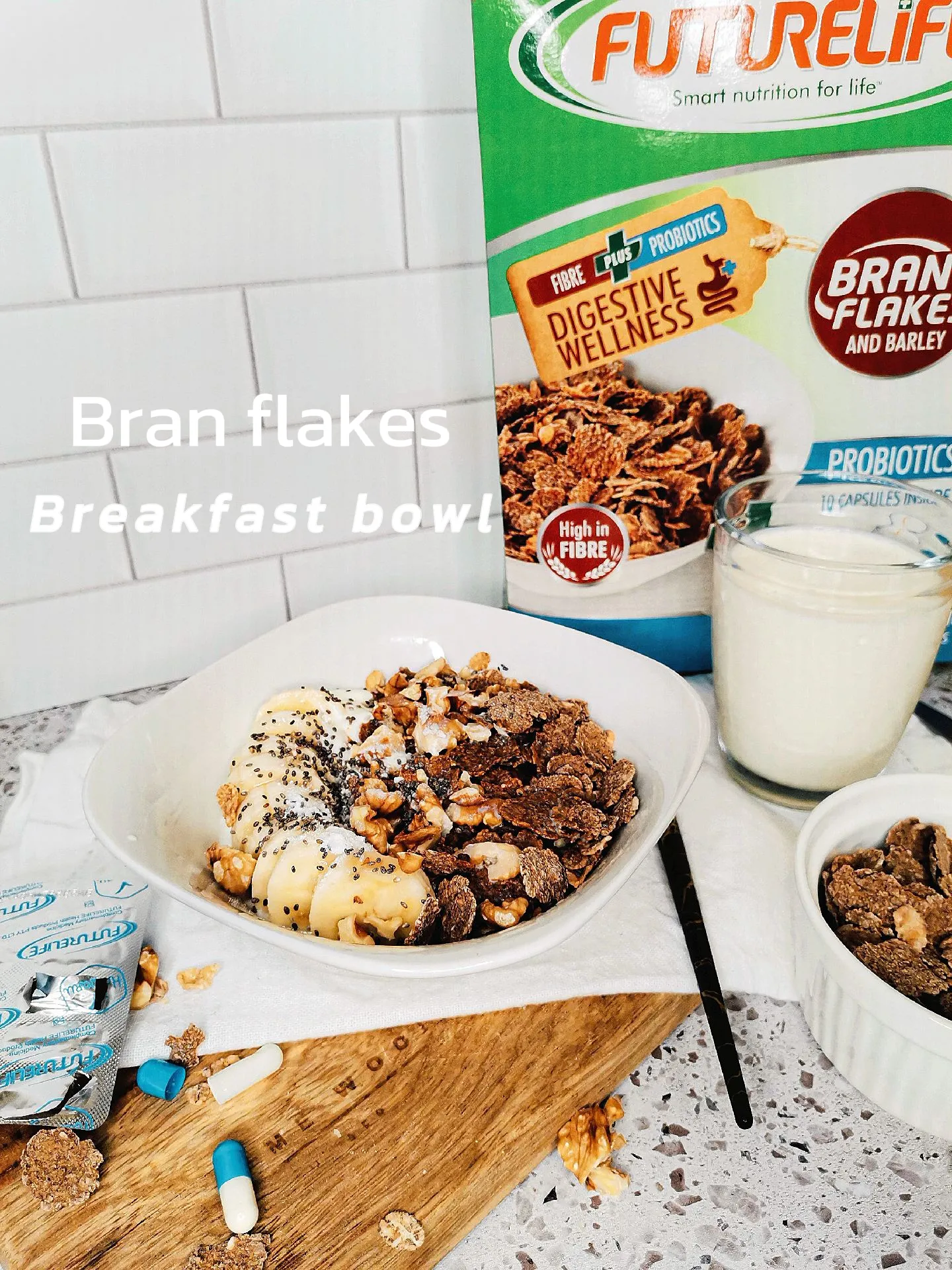 Bran flakes breakfast bowl | Video published by Naturallynonts | Lemon8