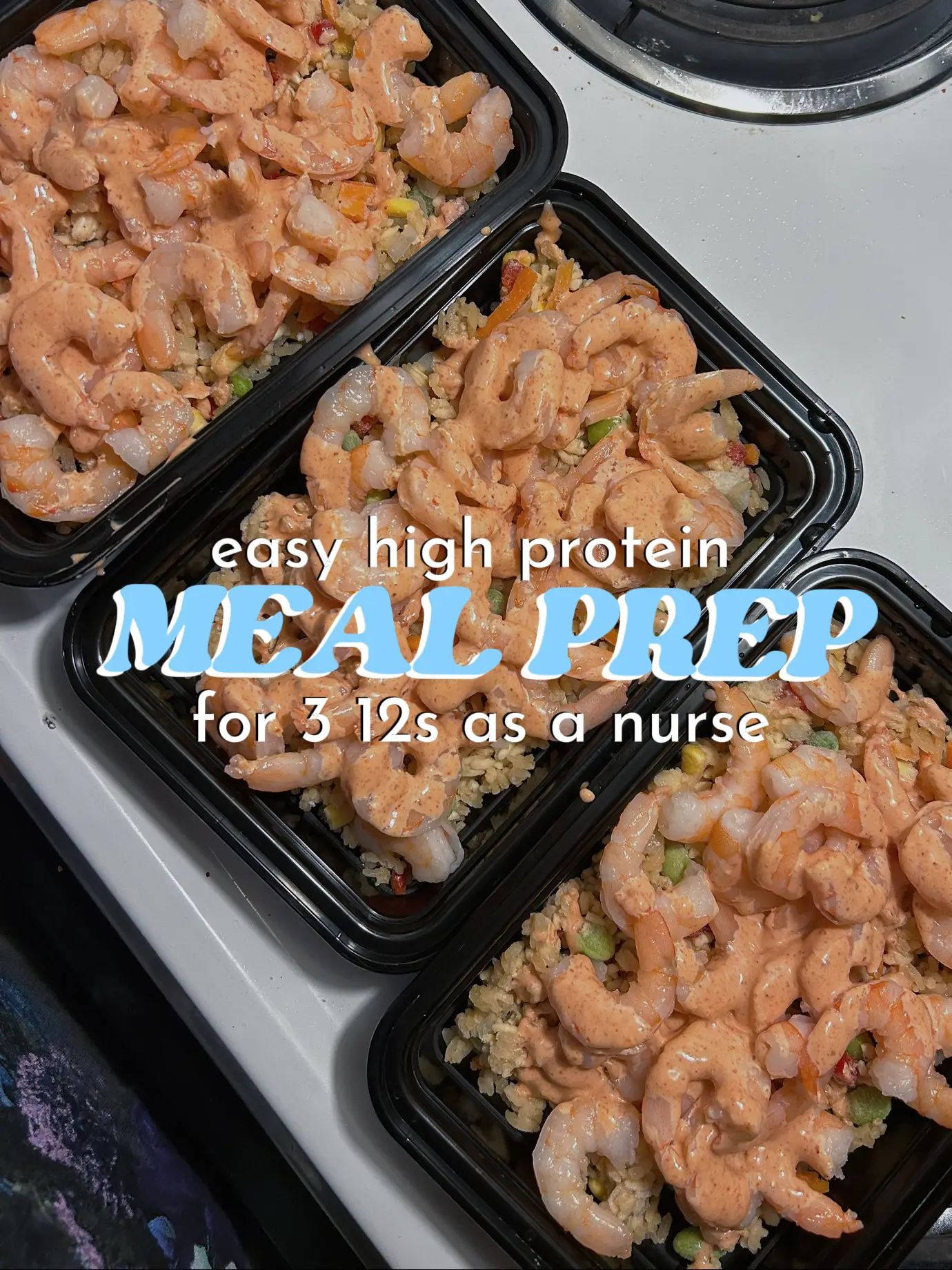 high protein fried rice meal prep 🍚🍤 | Gallery posted by ☆ kenzie ...