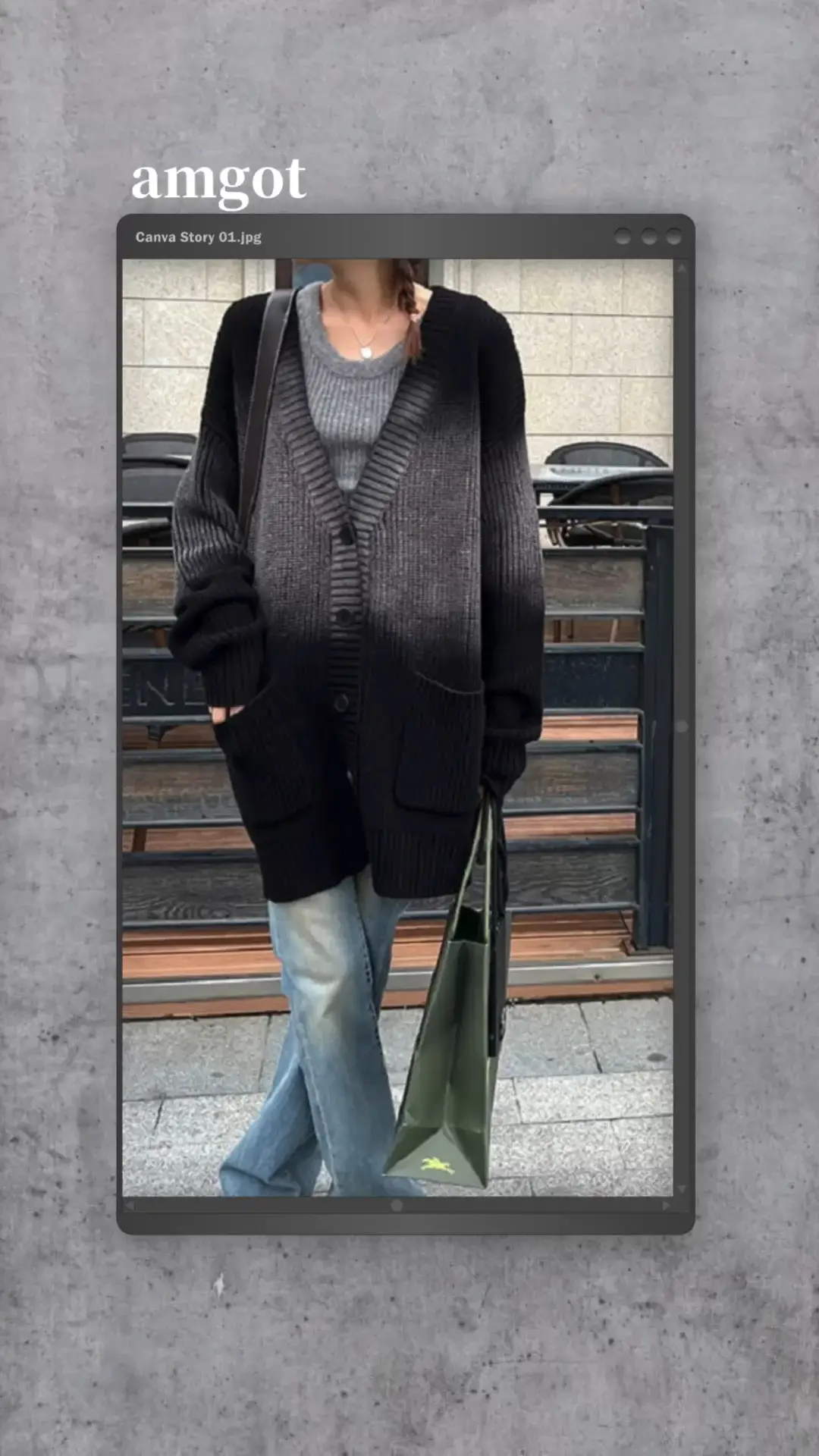 ️防寒も体型カバーも叶う！オーバーサイズカーディガン | amgotの投稿動画 | Lemon8