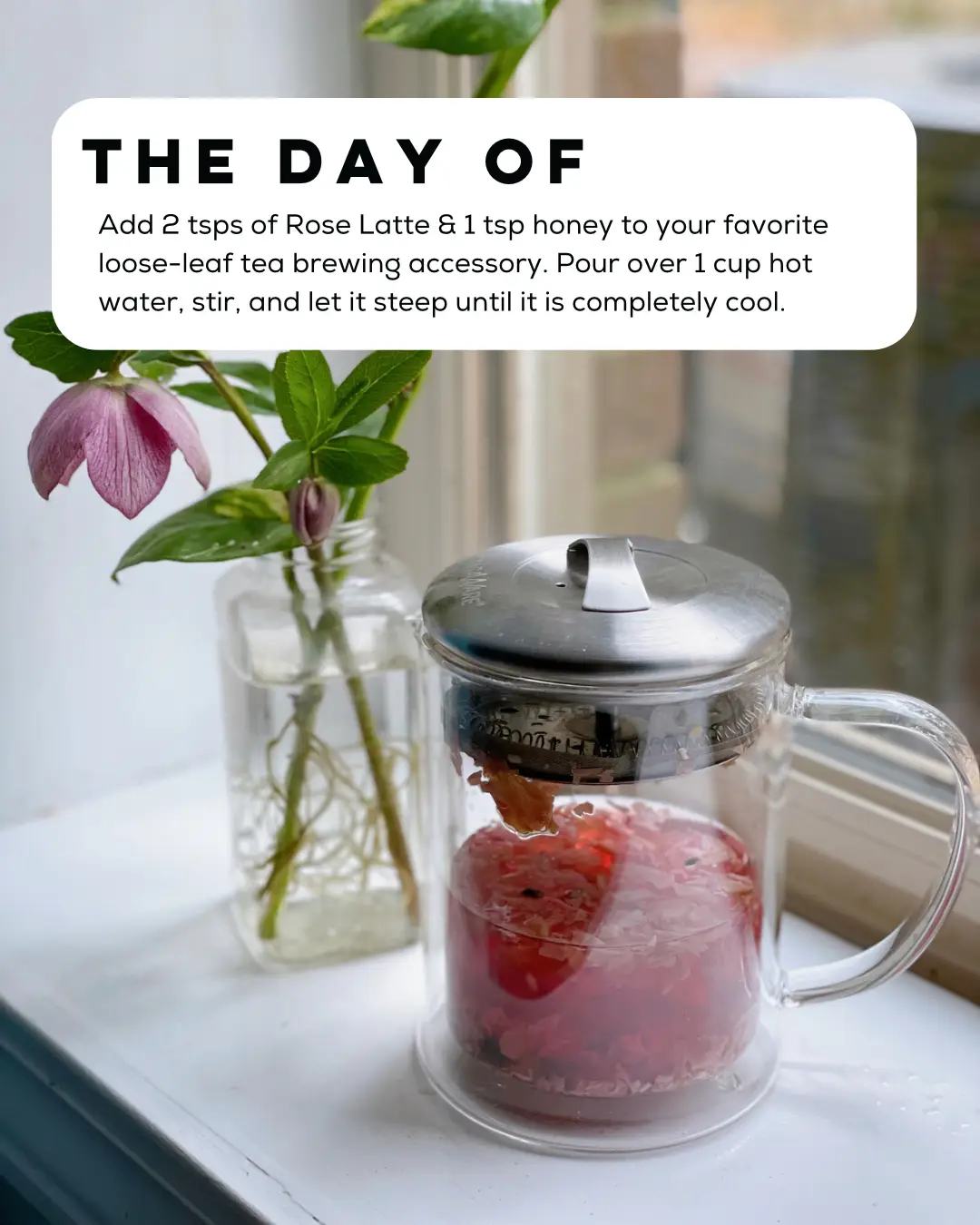 Rose Tea With Lavender Ice Cubes💜 | Gallery posted by Loose Leaf 🍵 | Lemon8