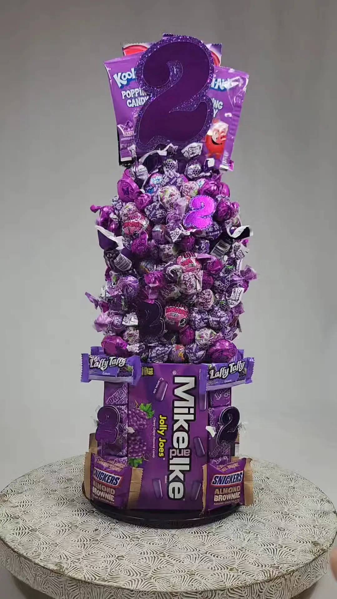 All Purple Candy Cake | Video published by candycakes | Lemon8