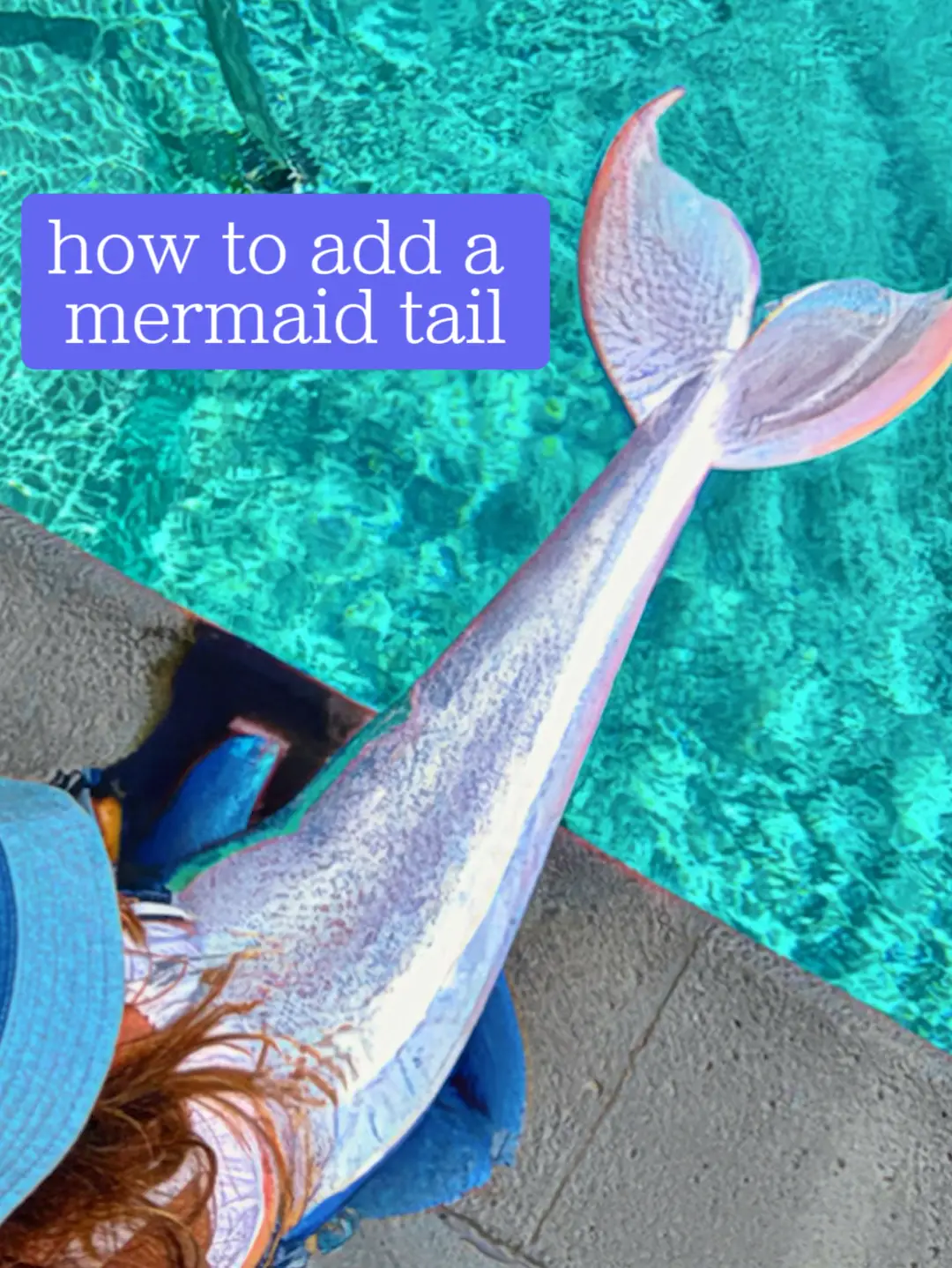 How to add a mermaid tail 🧜‍♀️ | Video published by Picsart | Lemon8