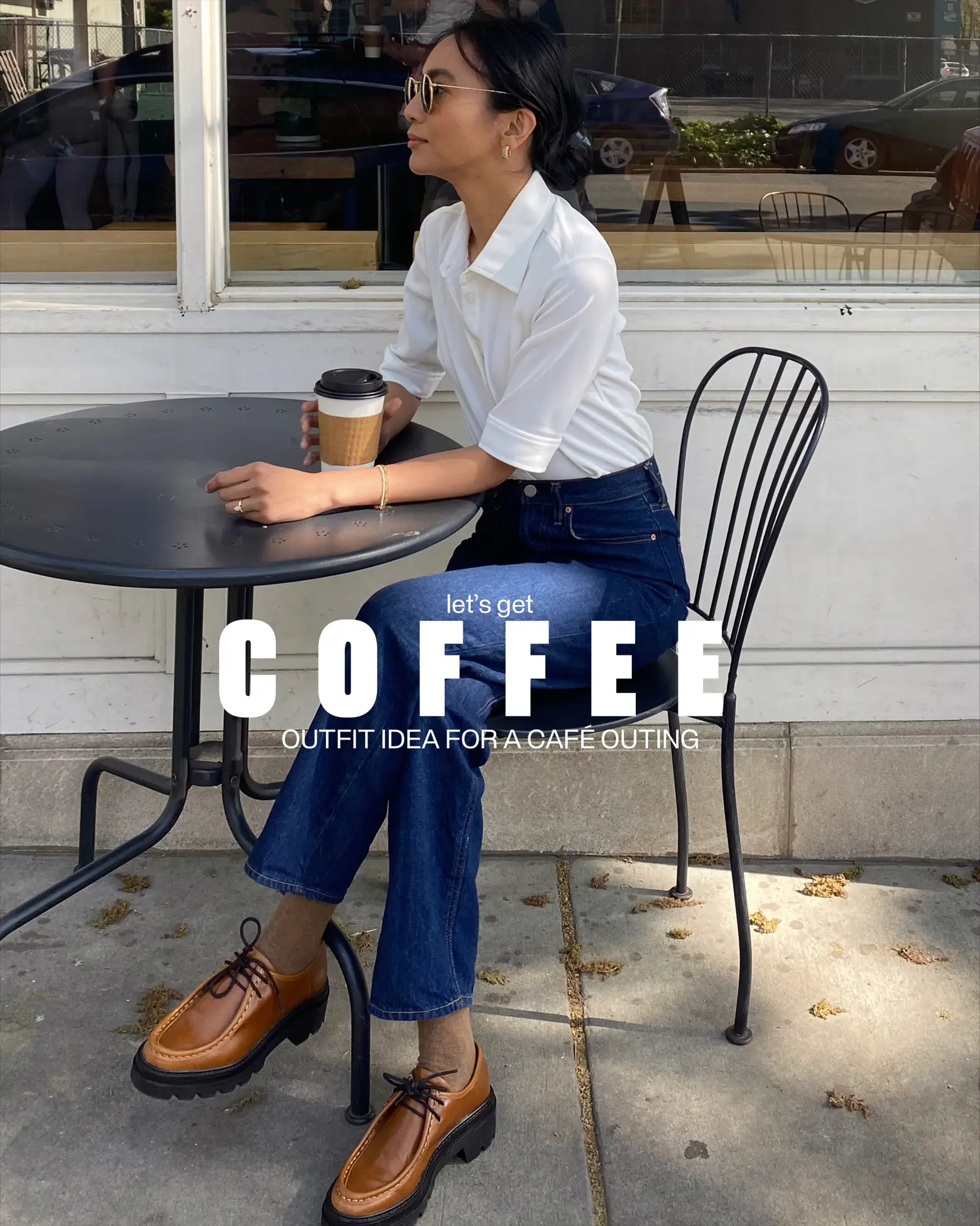 Effortless outfit idea for a café outing | Galeri diposting oleh ...