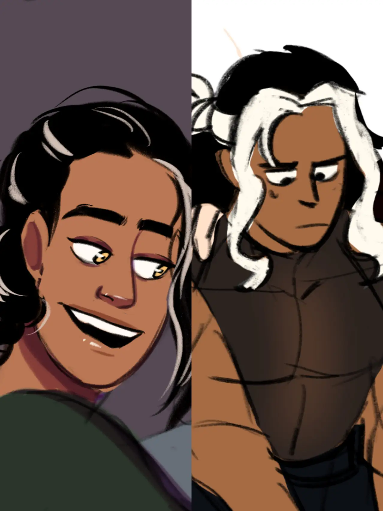 My Webtoon OC before and after practicing anatomy | Gallery posted by ...