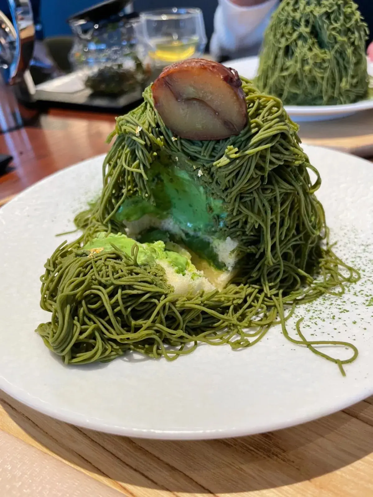 Freshly squeezed Mont Blanc with rich matcha | Gallery posted by あかね ...