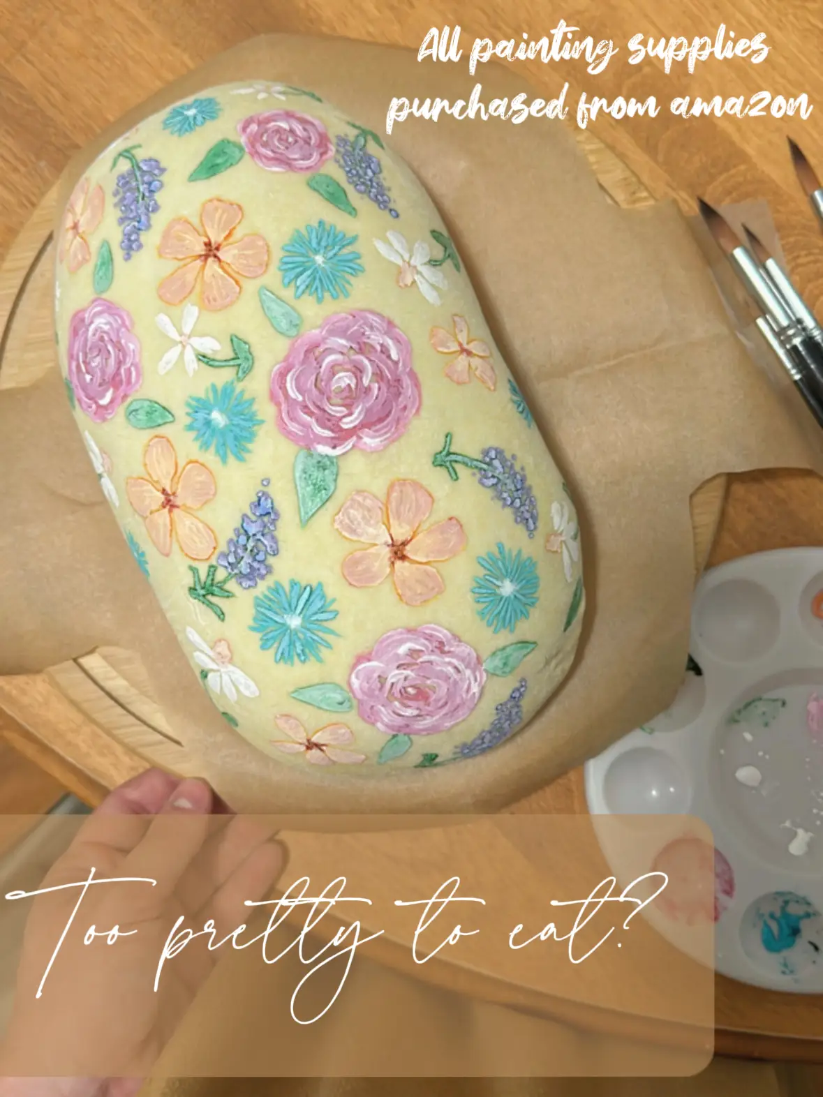 Too pretty to eat? 🌸 Painted Sourdough bread! | Gallery posted by Lilly ...