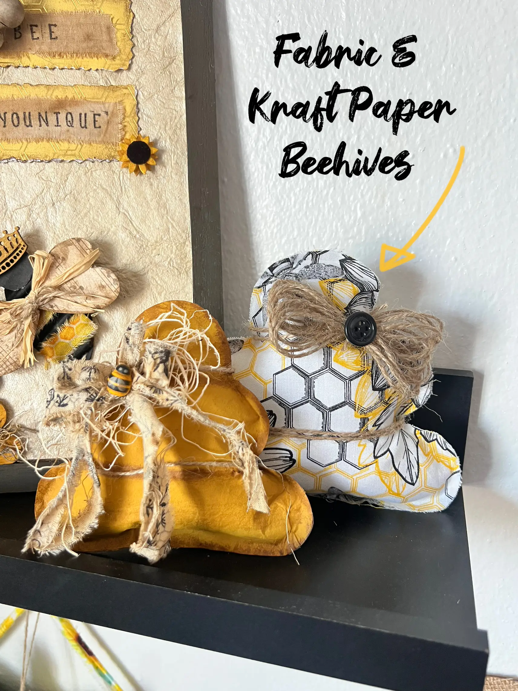 Fabric and Kraft Paper Beehives | Gallery posted by Manda Panda | Lemon8
