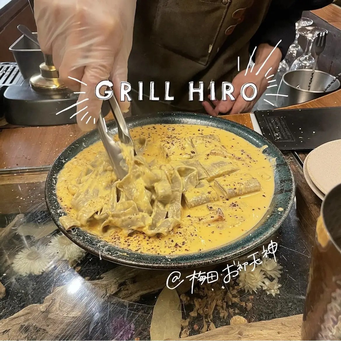 📍大阪・梅田 1枚麺のパスタ必食🤧 | めしが投稿したフォトブック | Lemon8