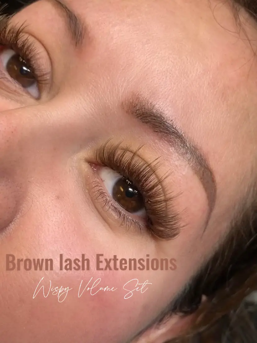 Brown lash Extensions | Gallery posted by Liz | Lemon8