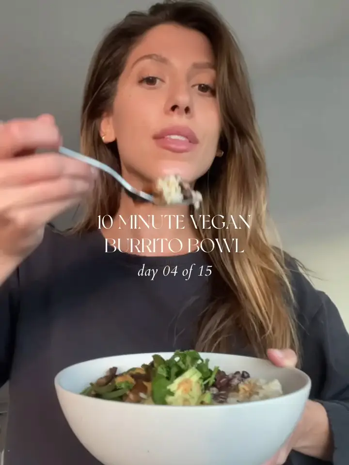 day 04 of 15 - 10 MINUTE VEGAN BURRITO BOWL | วิดีโอที่เผยแพร่โดย ...