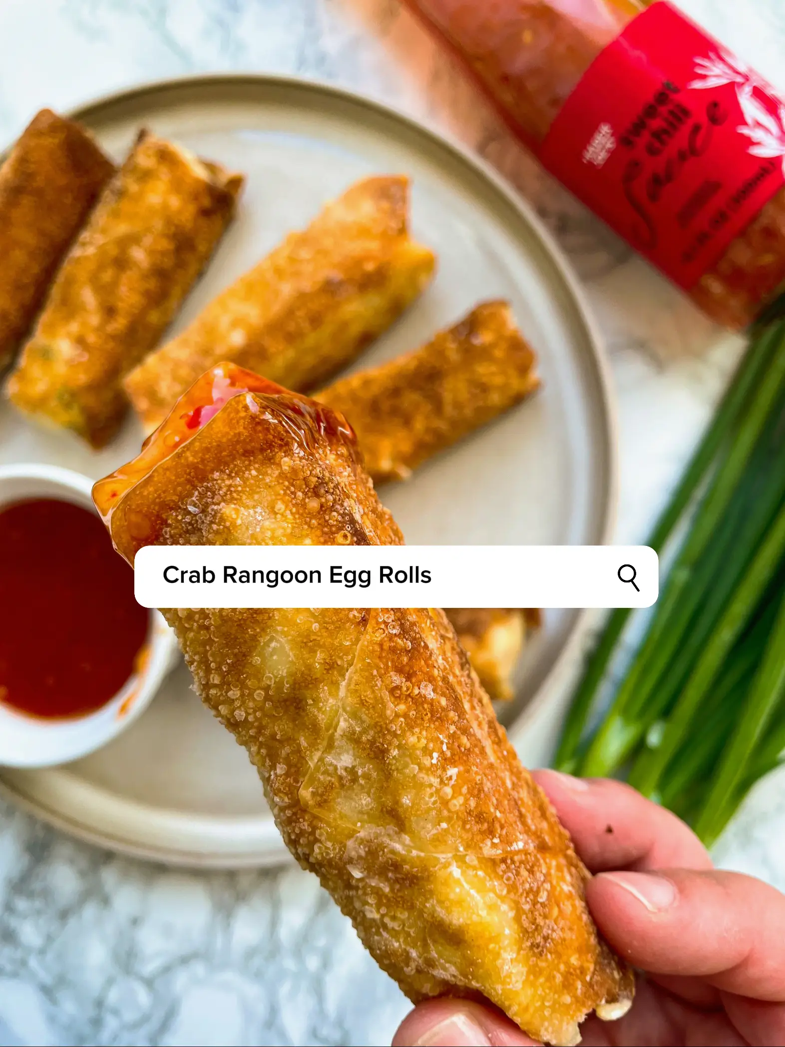 Crab Rangoon Egg Rolls | Video published by spinachandbacon | Lemon8