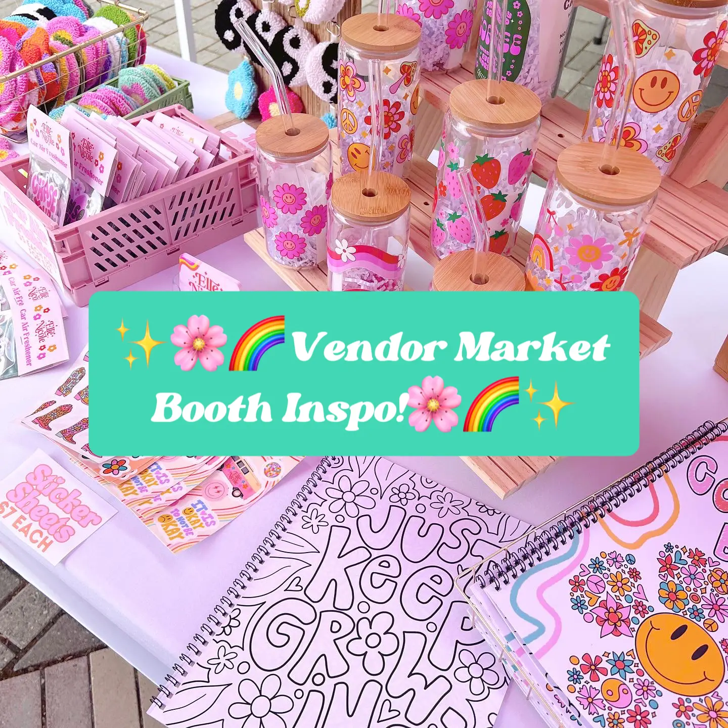 Some vendor booth inspo for ya!!🤩💗🌈🌸 | Gallery posted by Ellē Nicole ...