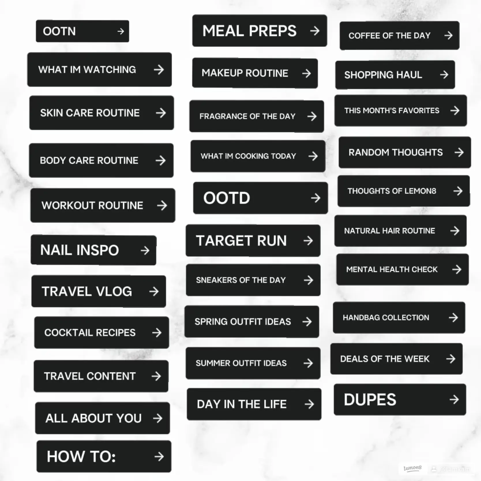 31 LEMON 8 POST IDEAS TO GET YOUR CREATIVITY GOING | Gallery posted by T A M S Y | Lemon8