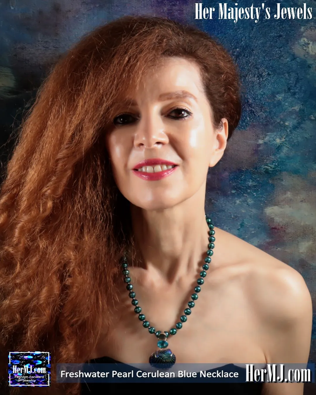 Electric Blue Sea Shell And Pearl Necklace | Galeri disiarkan oleh Lemon8 Styles | Lemon8