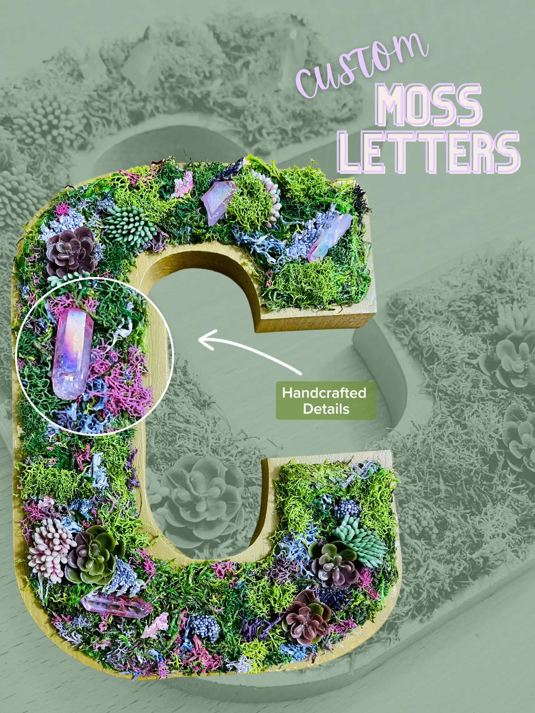 Completely Customizable Moss Letters | Gallery posted by Victoria Story ...
