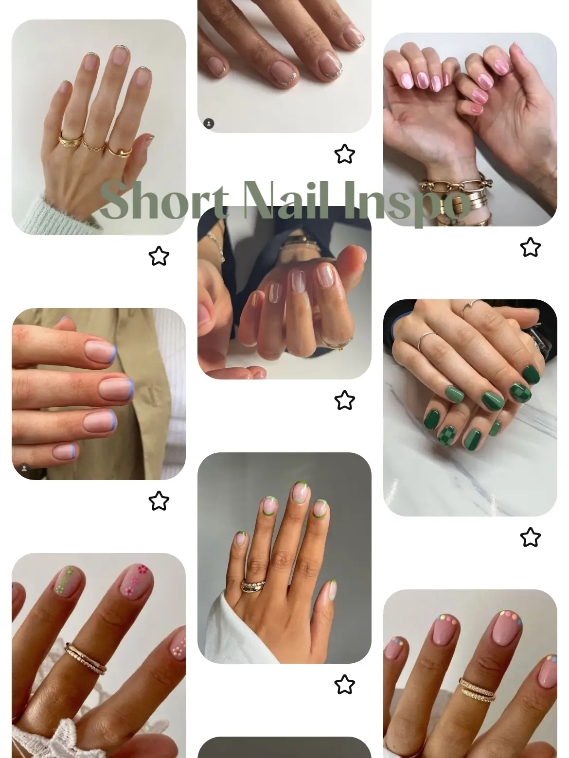 Nail Inspo For My Short Nail Girls 🖤 | Gallery posted by Bella | Lemon8