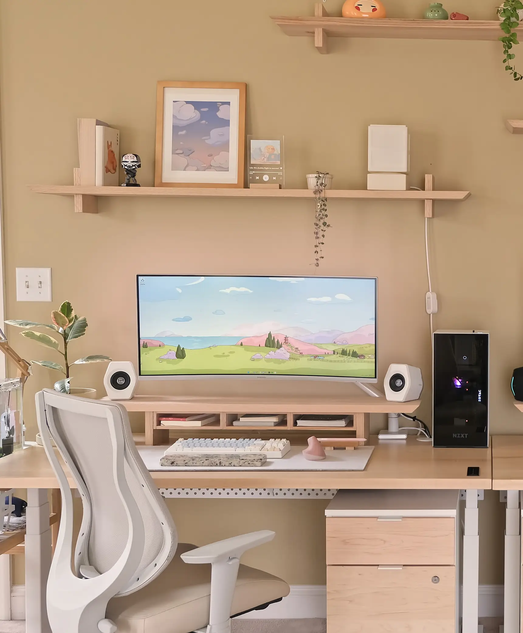 spring desk setup 🌸 | Gallery posted by MySweetChubs | Lemon8