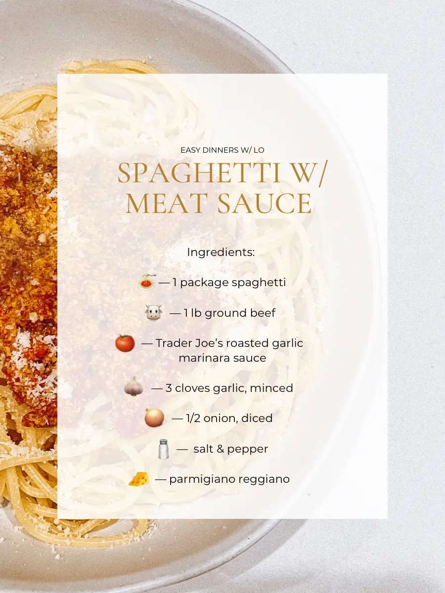 spaghetti w/ meat sauce. 🍝 | Gallery posted by lauren belzer | Lemon8