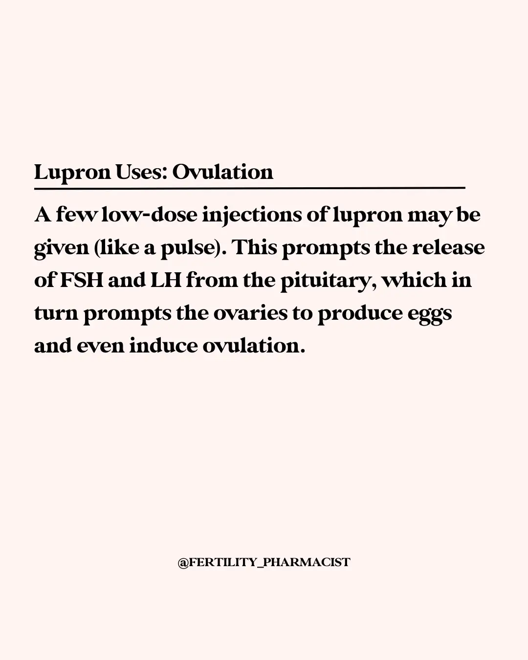 ️What you MUST know about Lupron and infertility.. | แกลเลอรีที่โพสต์ ...