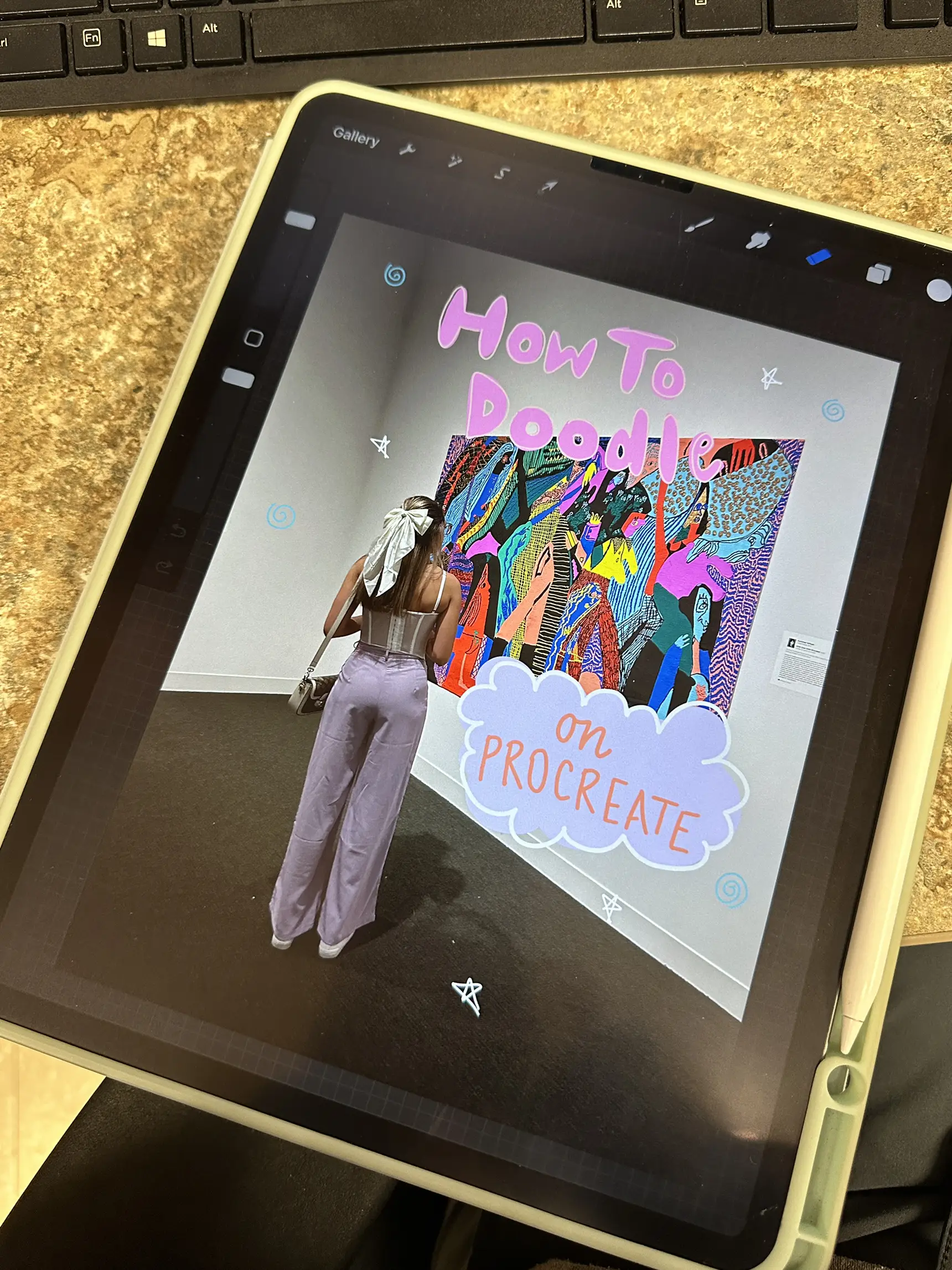 How to doodle on procreate | แกลเลอรีที่โพสต์โดย Maddie Baker | Lemon8