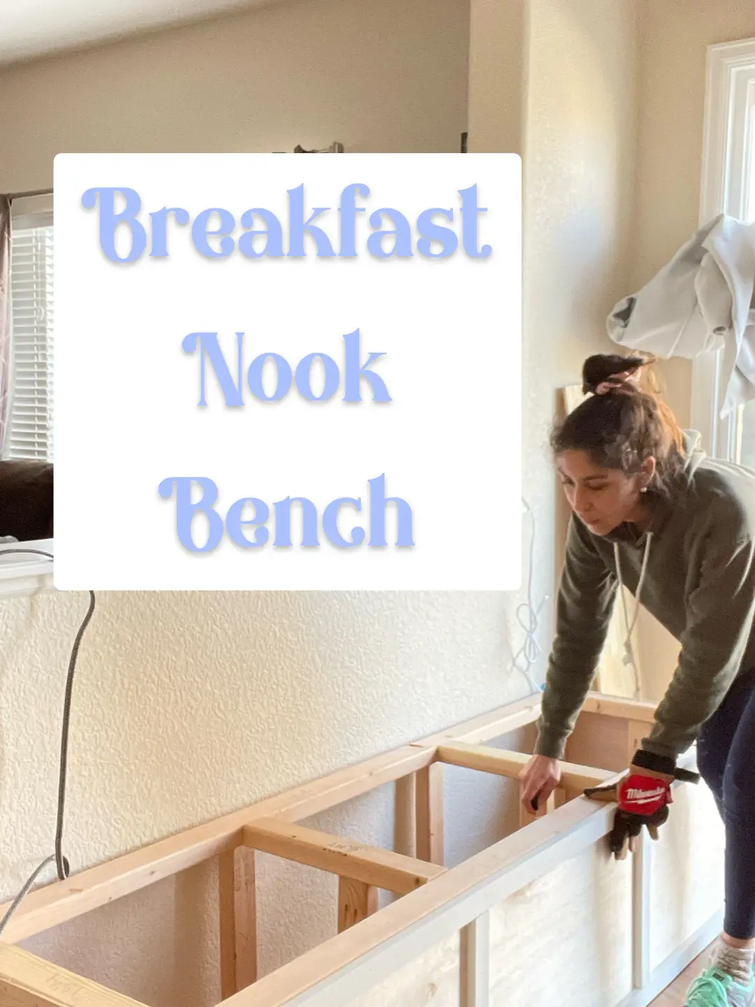 Breakfast Nook Build | Video published by Amandascozycasa | Lemon8